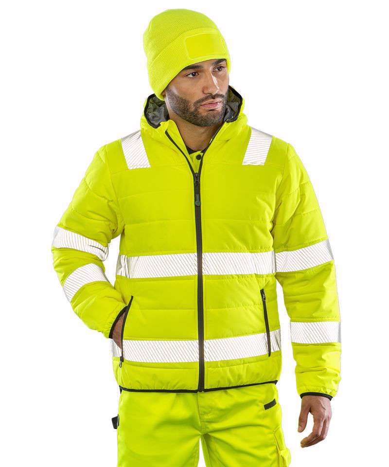 Recycled ripstop padded safety jacket | R500X | We Love Logos Ltd